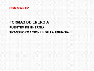 Transformacion y la conservacion de la energia | PPTX | Power and ...