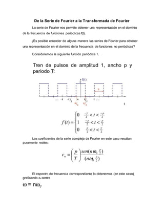 Transformada de fourier | DOCX