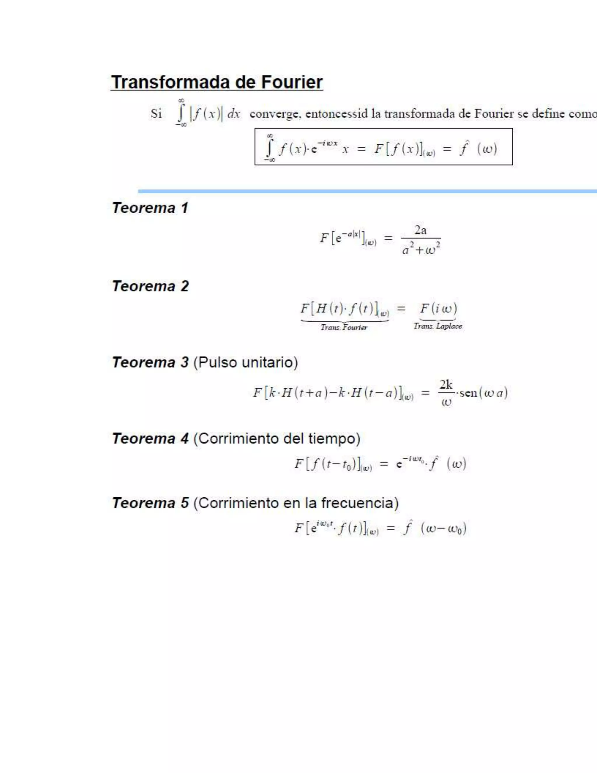 Transformada de fourier de ejemplos | DOCX