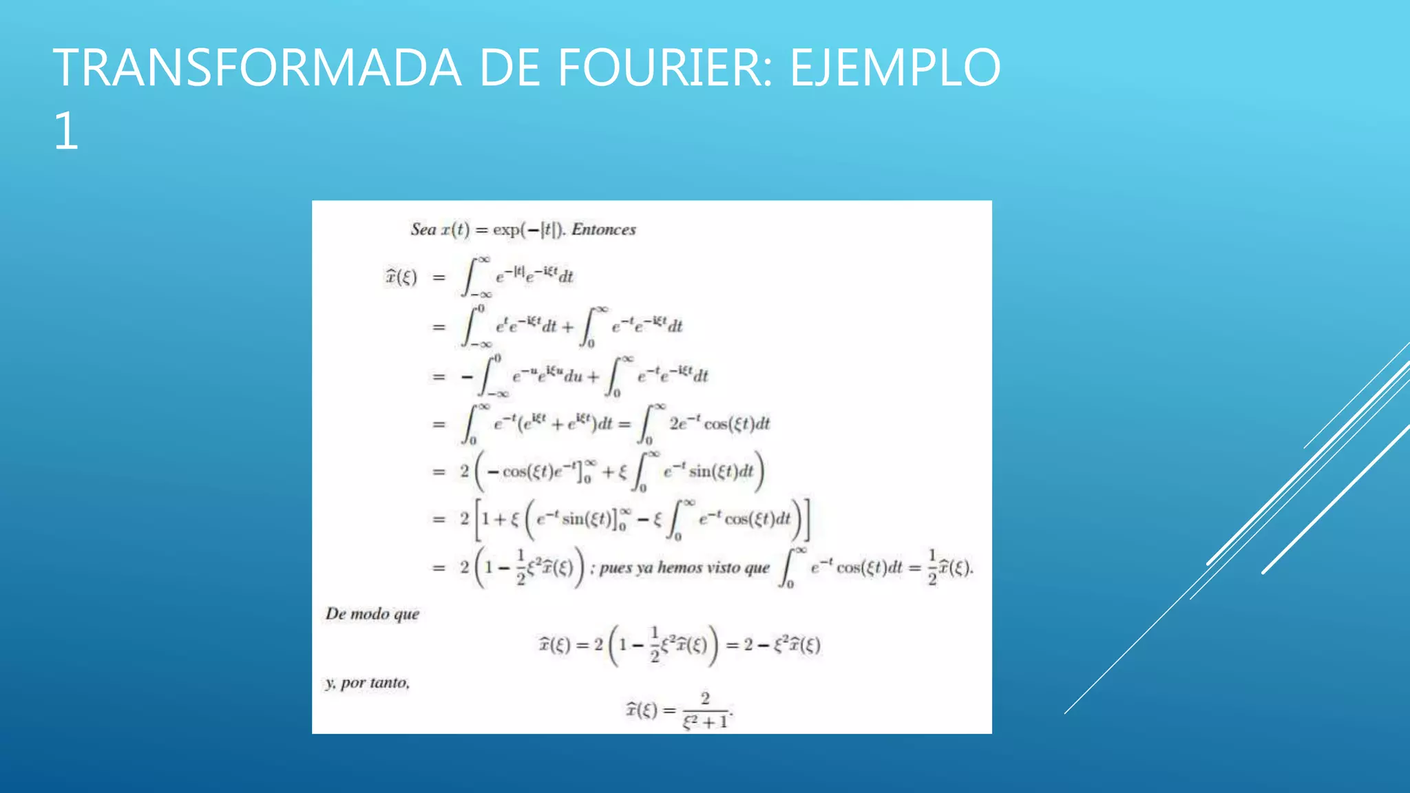 Transformada de fourier y convolucion | PPTX