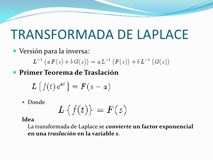 Transformada De Laplace