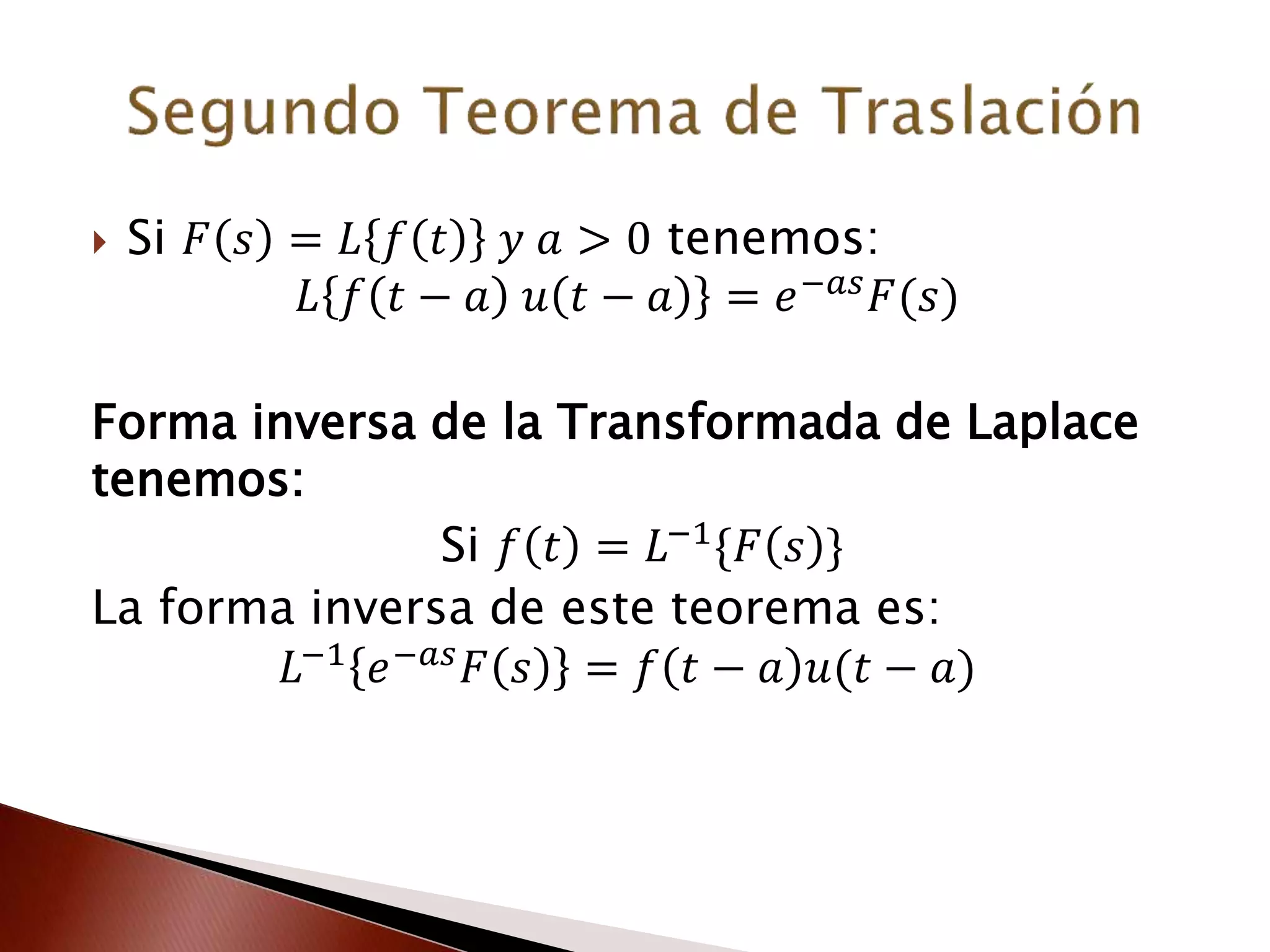 Transformada inversa de laplace | PPTX | Physics | Science