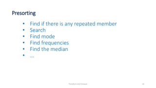 Advanced Algorithms: Transform and conquer | PPTX