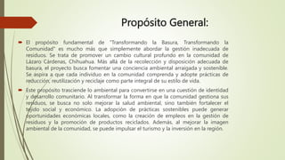Transformando la Basura, proyecto escolar | PPTX