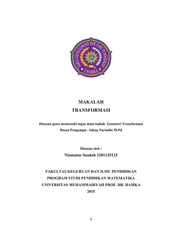 BAB 1 Transformasi | PDF