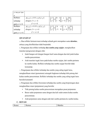 Transformasi geometri | PDF