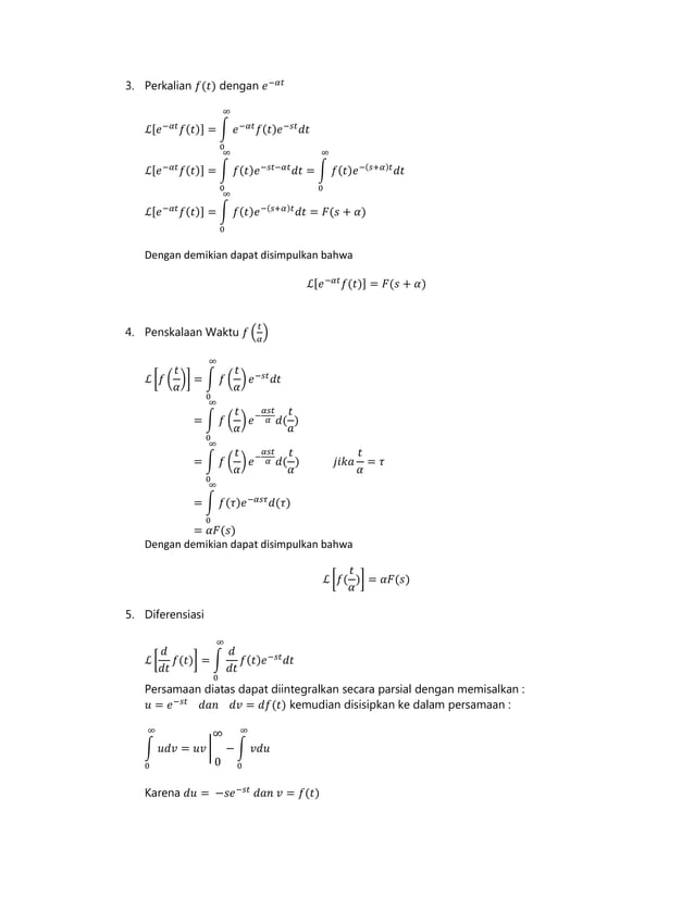 Transformasi laplace (1) | PDF