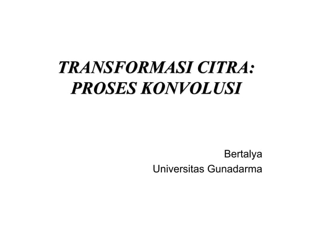 Transformasi citra | PDF