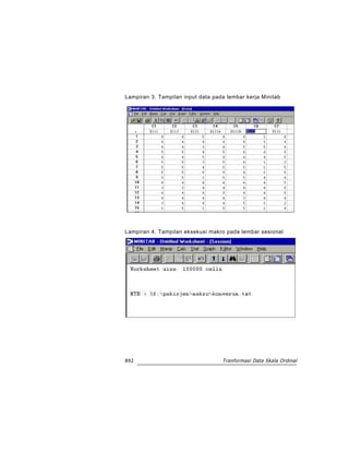 Transformasi data ordinal ke interval | PDF