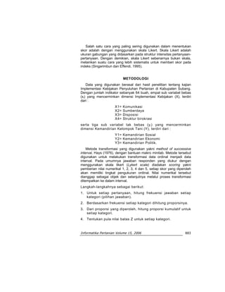 Transformasi data ordinal ke interval | PDF