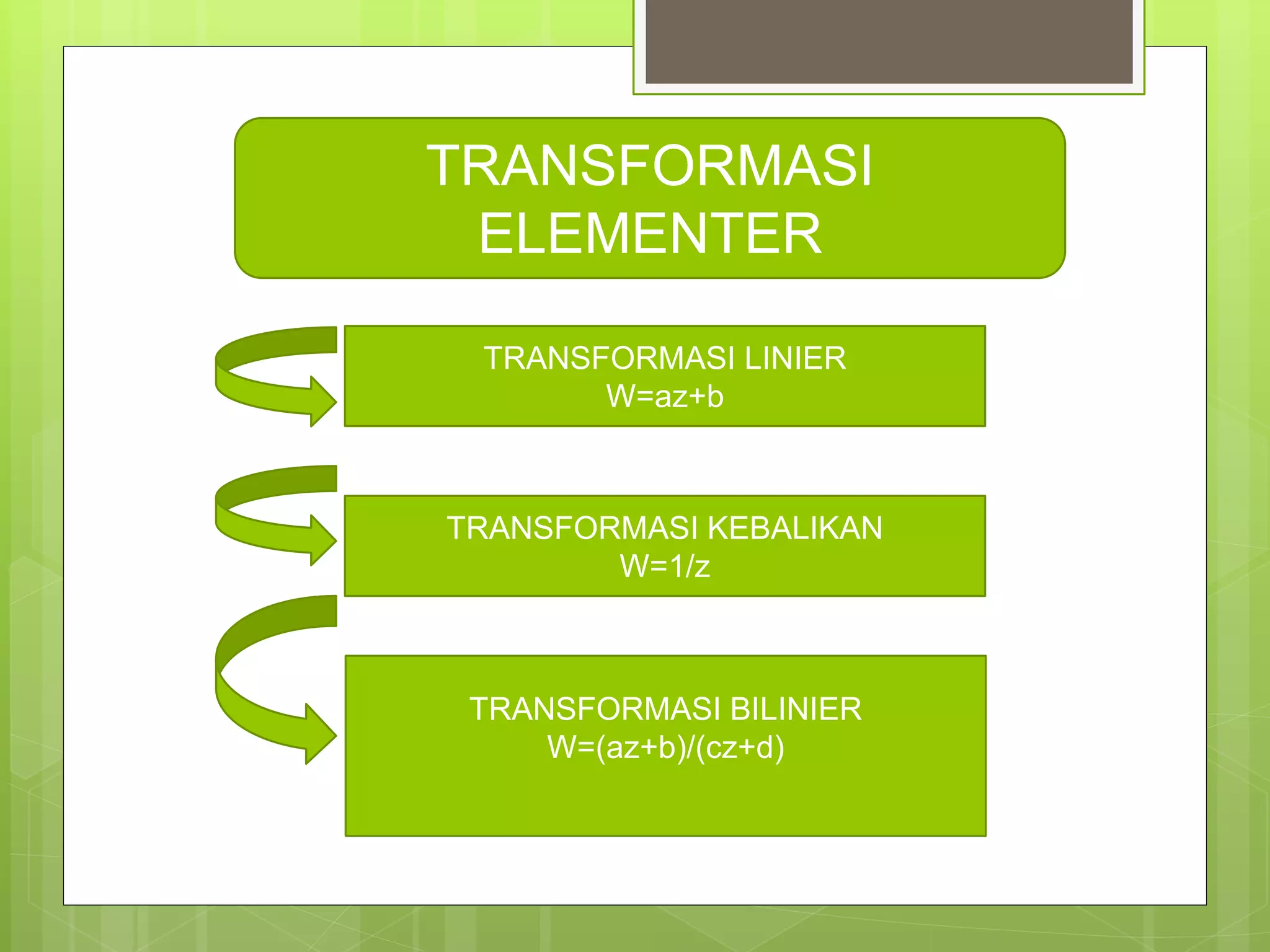 Transformasi elementer | PPTX