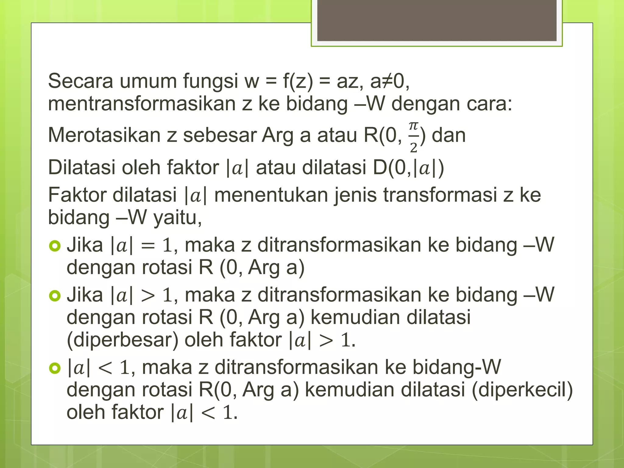 Transformasi elementer | PPTX