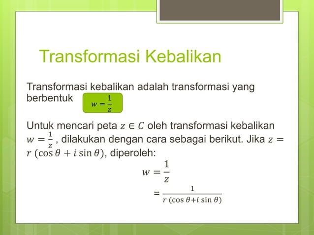 Transformasi elementer | PPTX