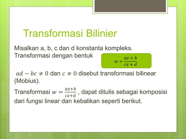Transformasi elementer | PPTX