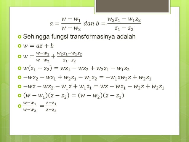 Transformasi elementer | PPTX