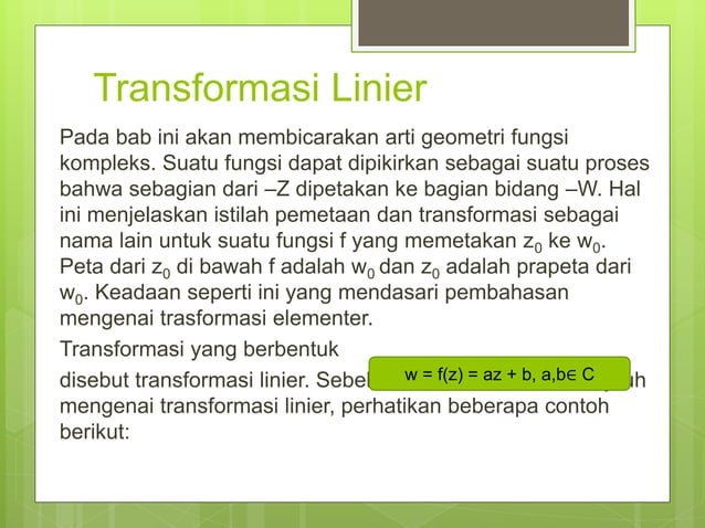 Transformasi elementer | PPTX
