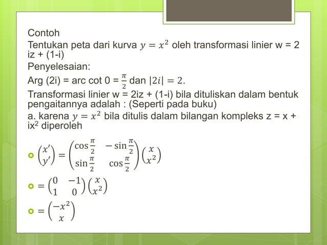 Transformasi elementer | PPTX