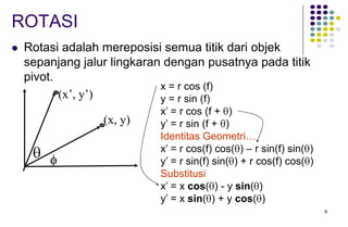 Transformasi geometri | PPTX