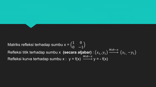 Transformasi geometri | PPTX