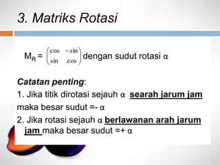 Transformasi geometri MATEMATIKA KELAS 12 SMA lengkap dengan contoh ...