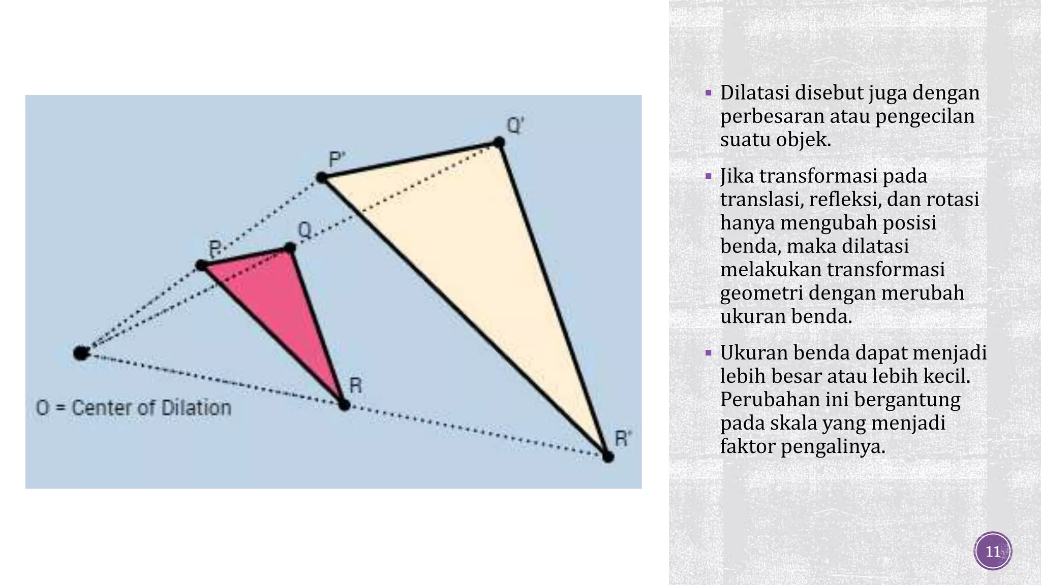 Transformasi Geometri: Refleksi, Dilatasi, Rotasi | PPTX