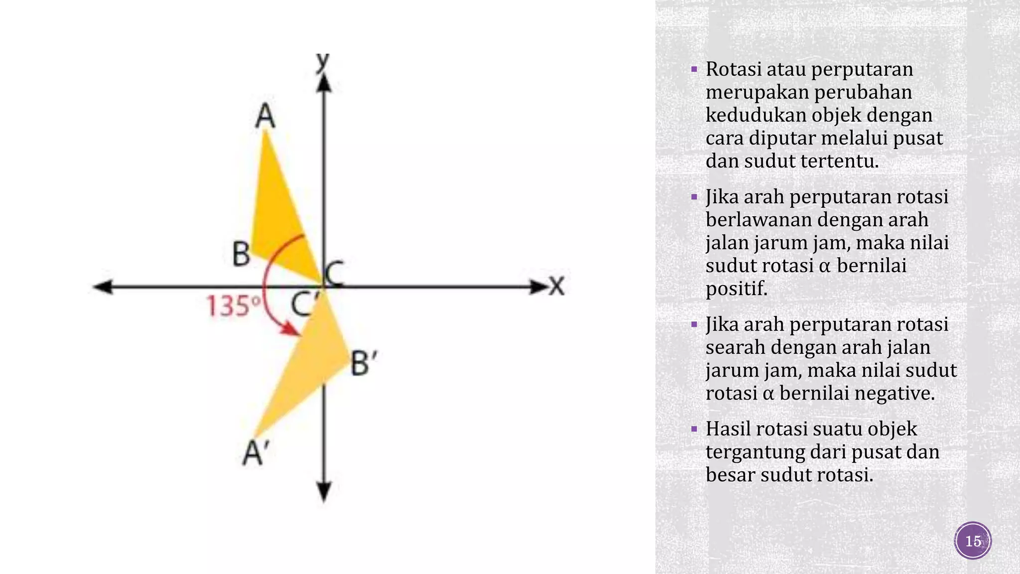 Transformasi Geometri: Refleksi, Dilatasi, Rotasi | PPTX