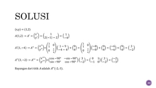 Transformasi Geometri: Refleksi, Dilatasi, Rotasi | PPTX