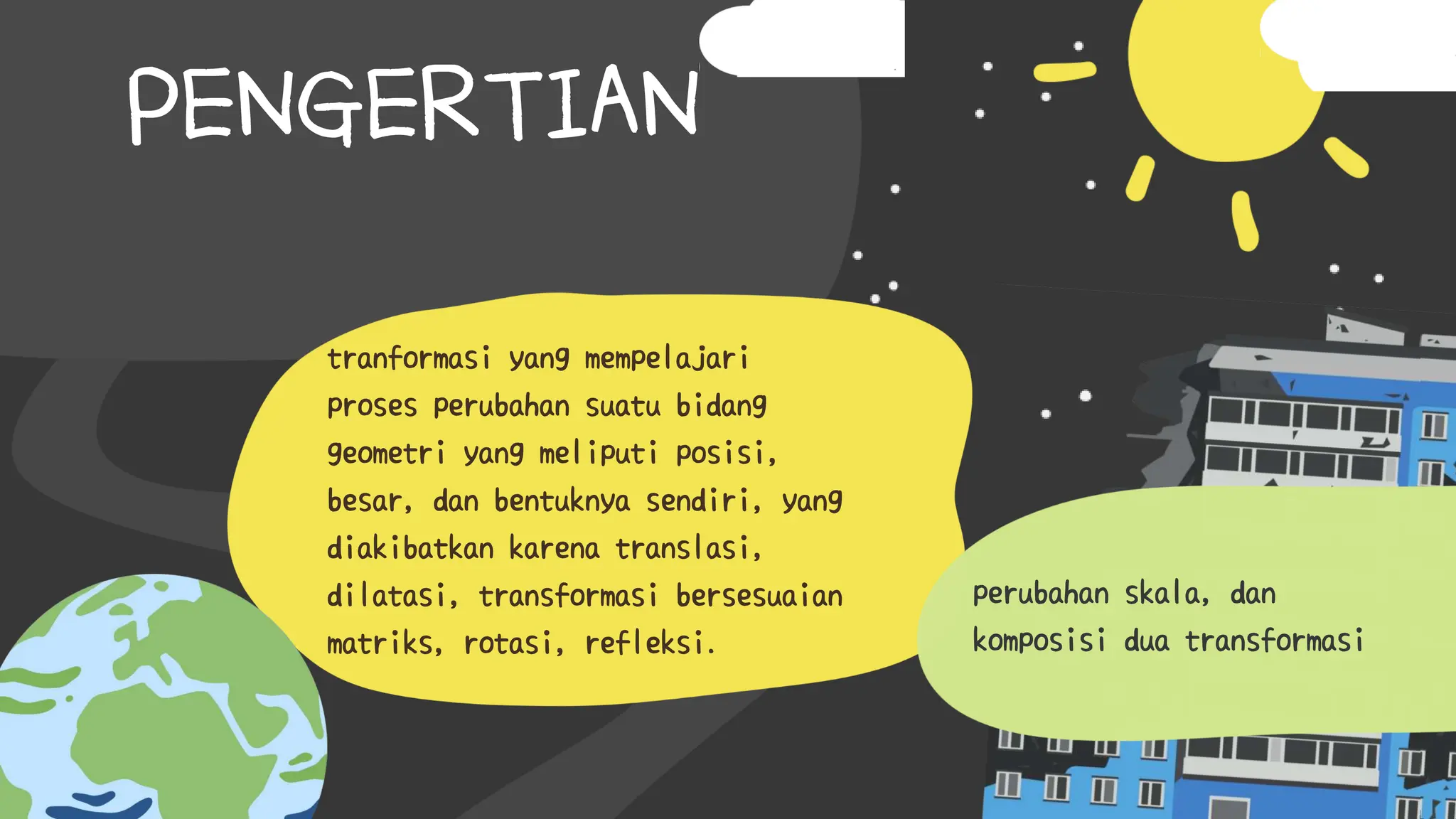 MATERI TRANSFORMASI GEOMETRI KELAS 11 SEMESTER 1 | PPTX