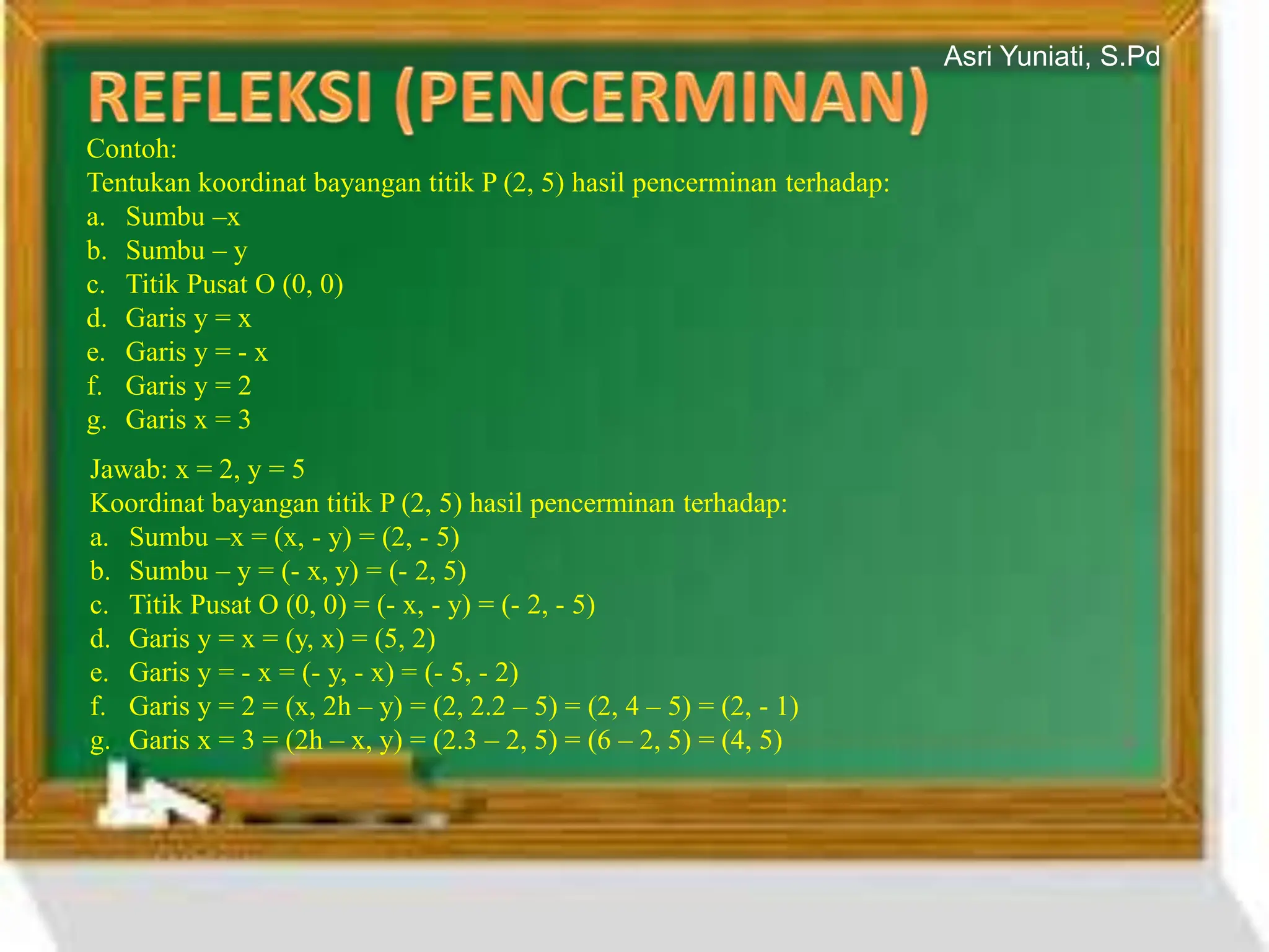 Materi Matematika Transformasi Geometri Pptx