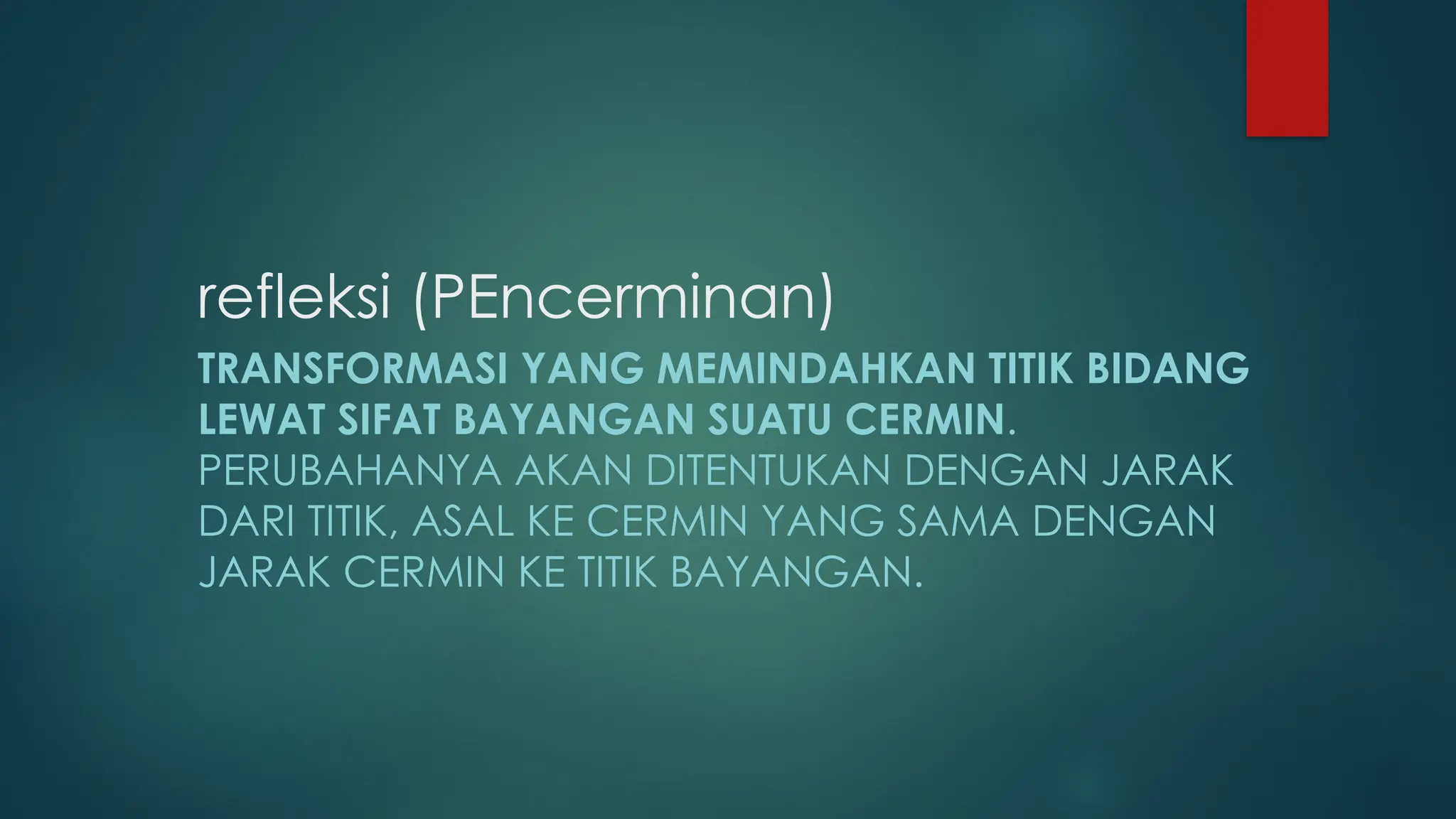 transformasi geometri kelas 9 semster 1 translasi rotasi refleksi ...