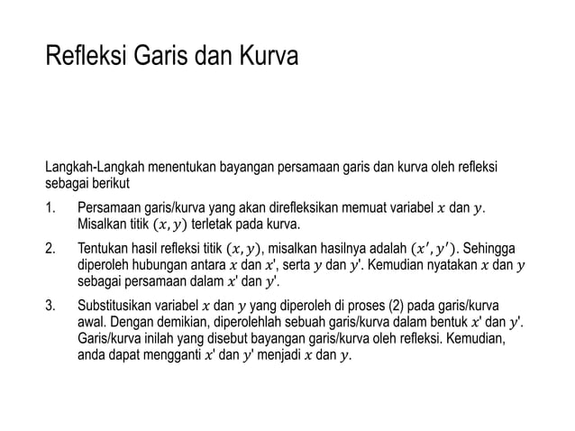 Transformasi Geometri Matematika SMA kelas 11 part 1.pptx