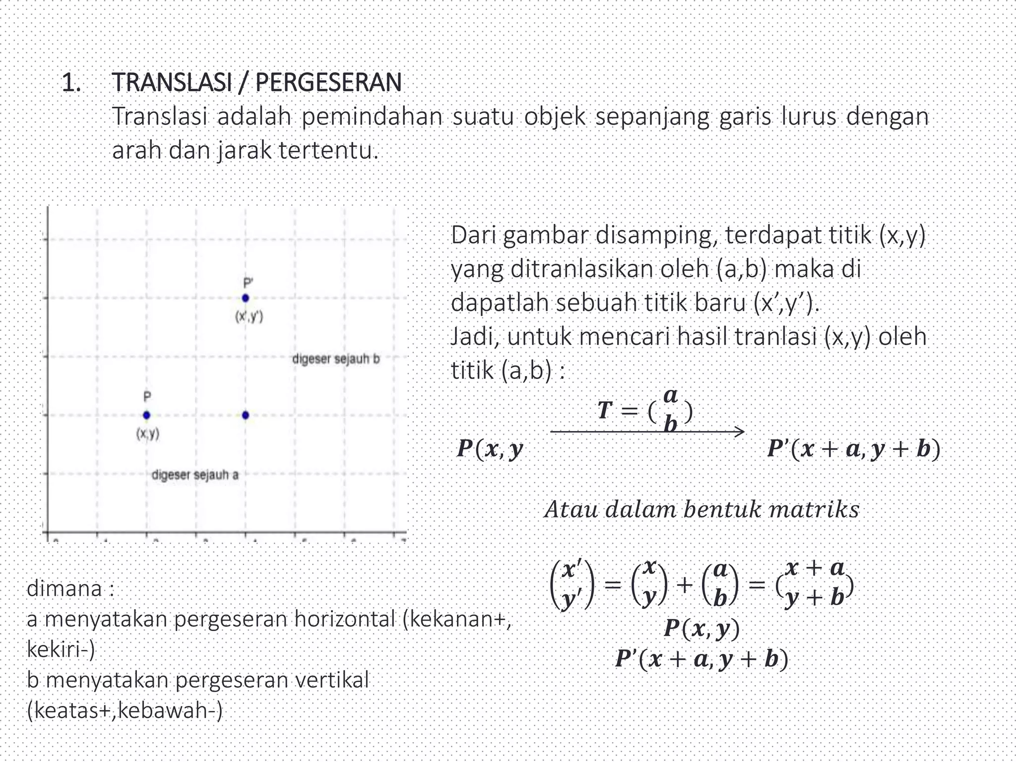 TRANSFORMASI GEOMETRI | PPTX