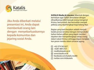 Transformasi Hidup 3 - Proses Transformasi | PPTX