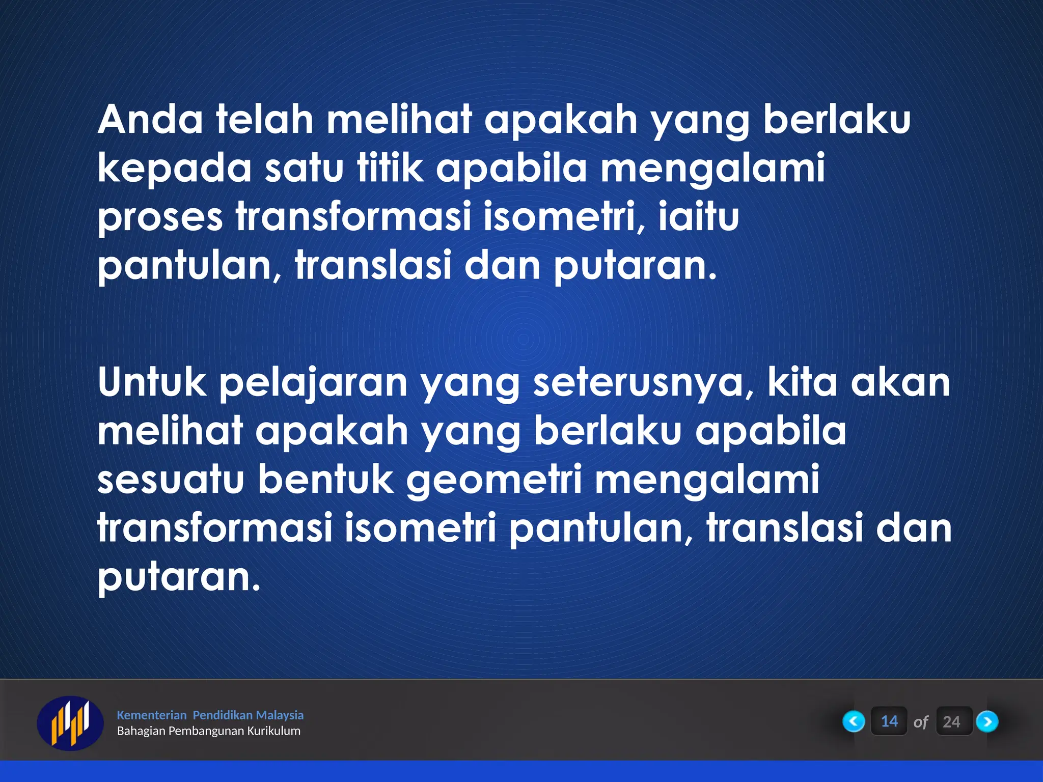 TRANSFORMASI ISOMETRI MATEMATIK TINGKATAN 2 | PPTX