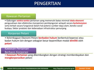 TRANSFORMASI KELEMBAGAAN PETANI MENUJU KORPORASI PETANI | PDF