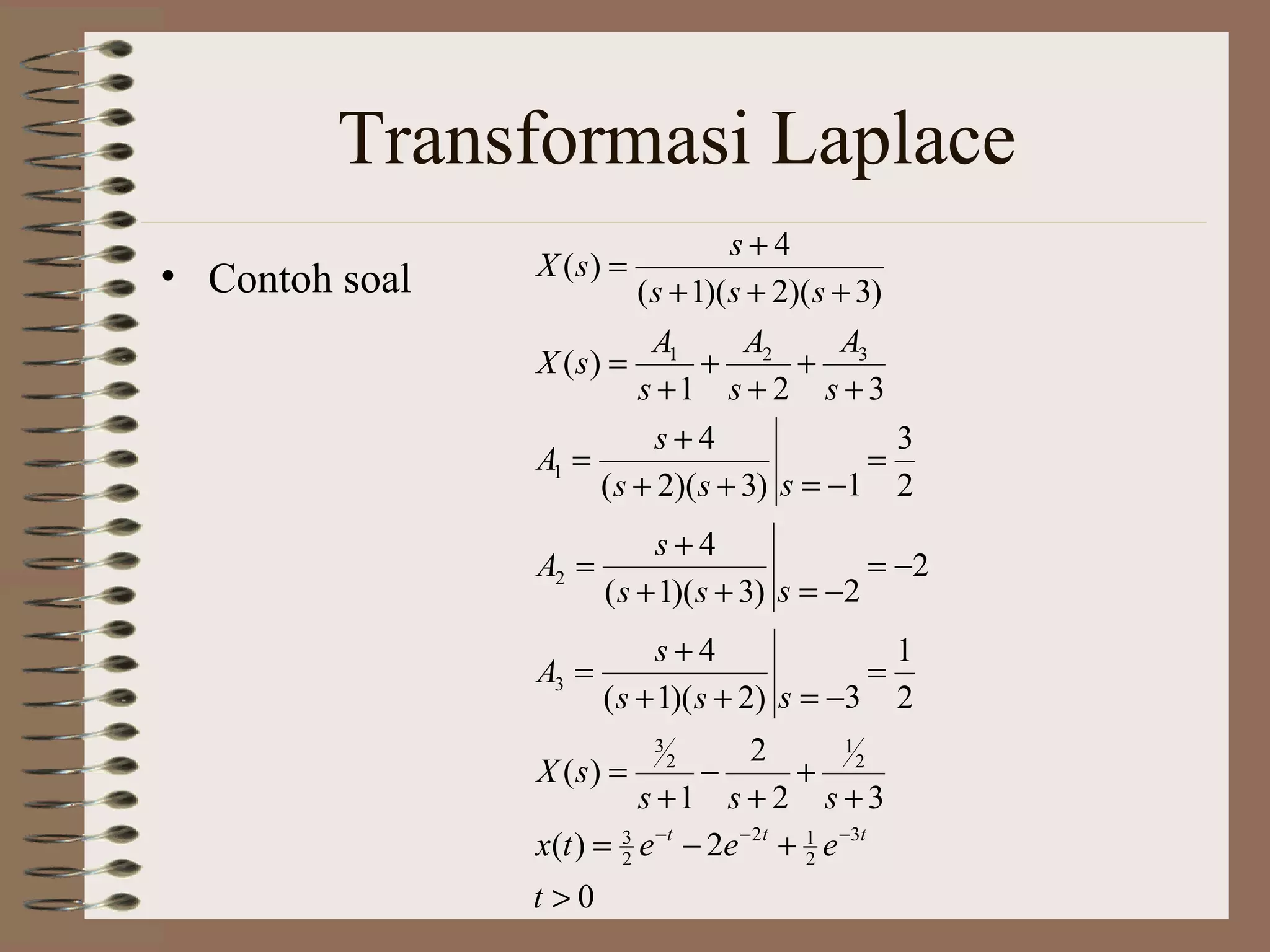 Transformasi laplace | PPT