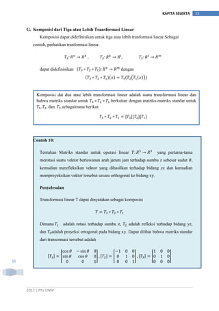 Transformasi linear | PDF
