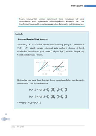 Transformasi linear | PDF