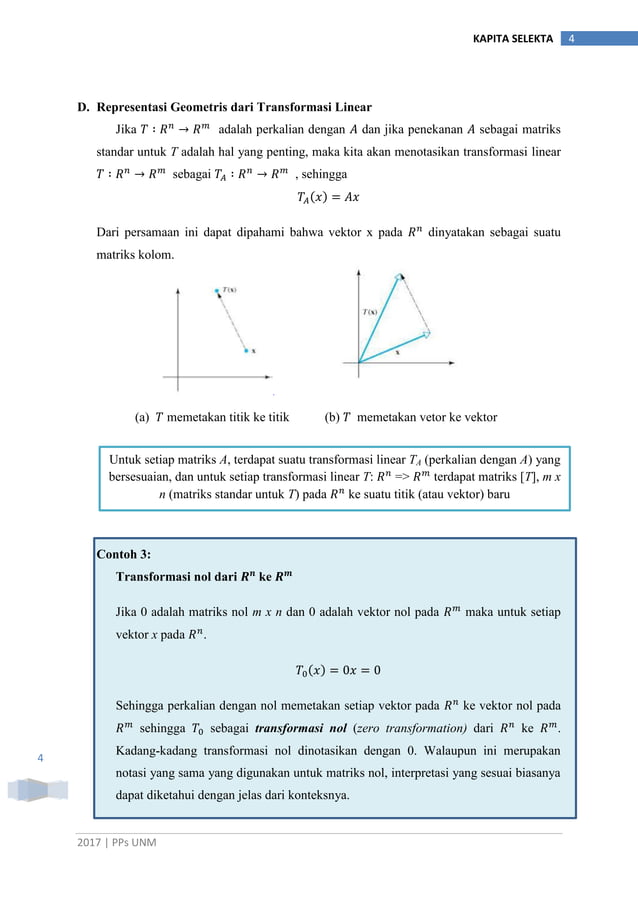Transformasi linear | PDF