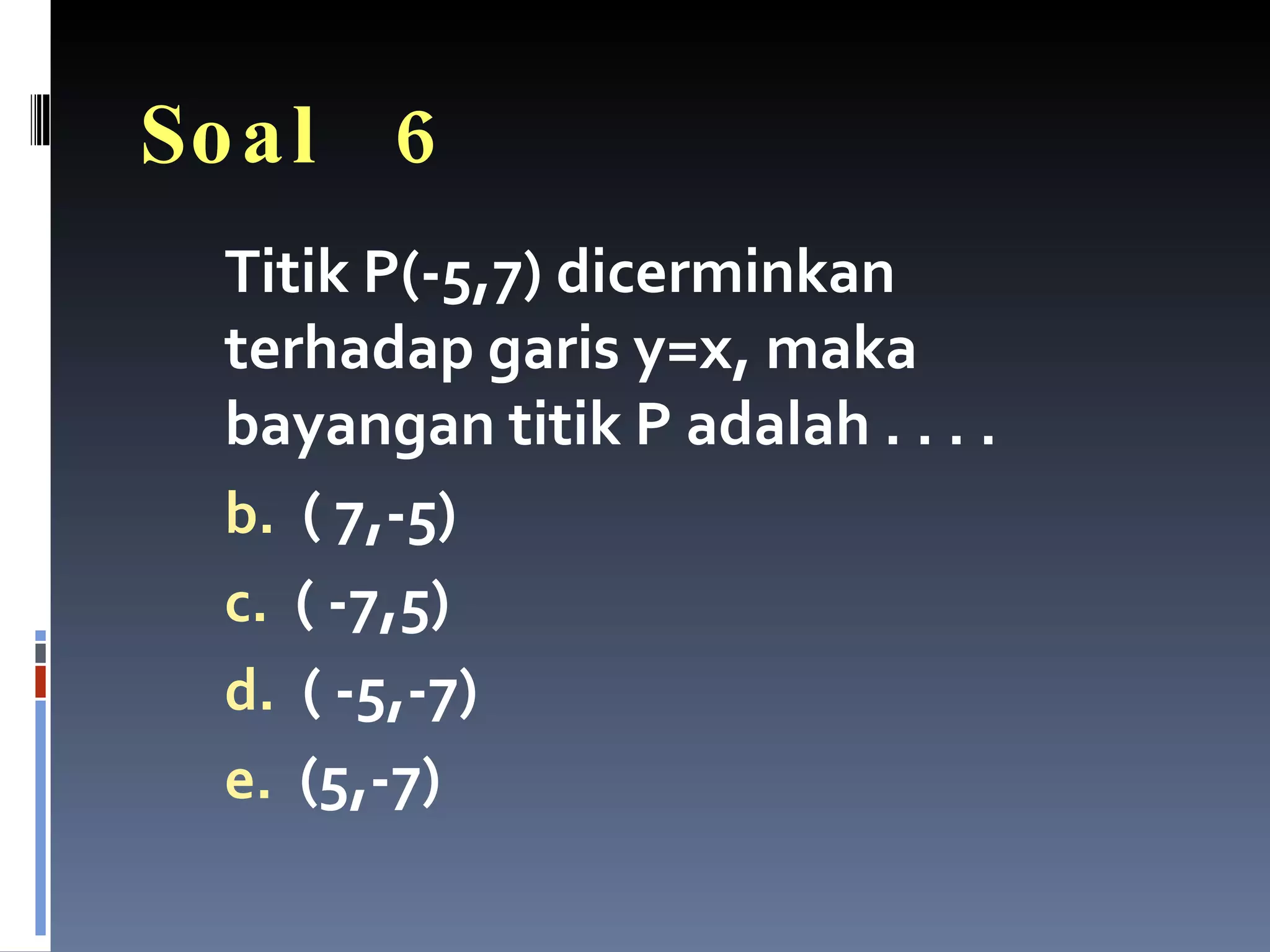 Transformasi Pencerminan | PPT