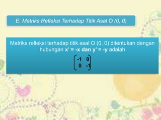 Transformasi refleksi | PPTX
