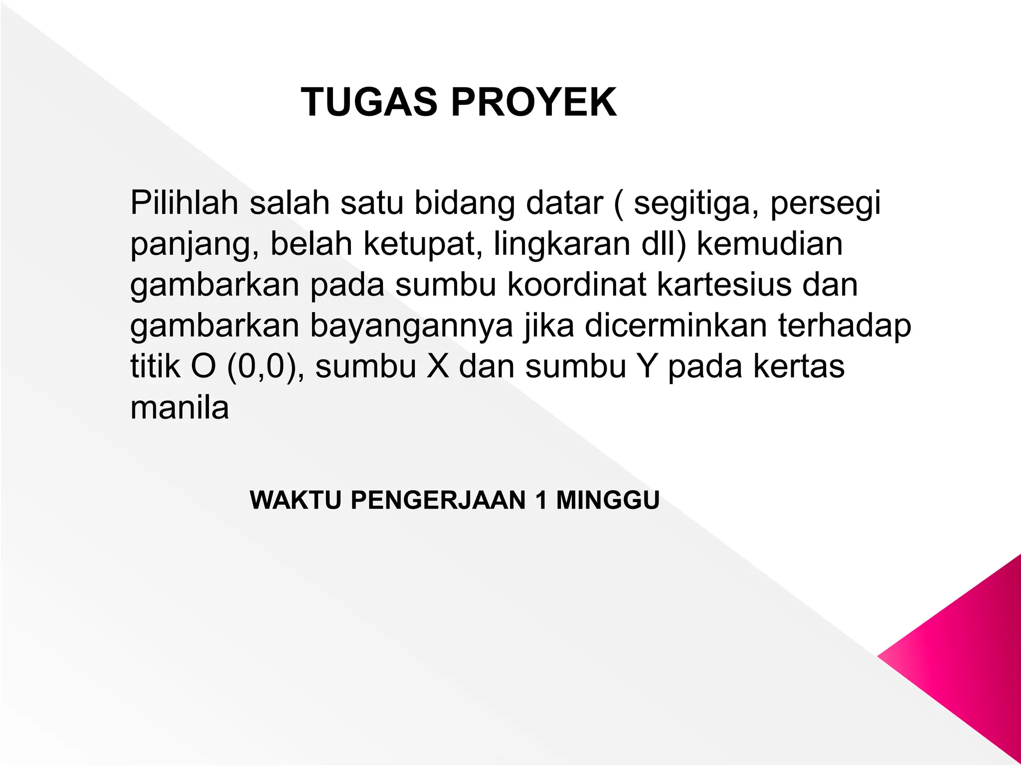 transformasi geometri ;refleksi (pencerminan) | PPTX