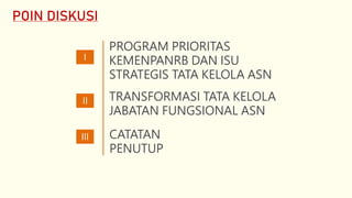 Transformasi Tata Kelola Jabatan Fungsional ASN | PPT