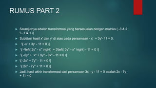 Transformasi Geometri | PPT