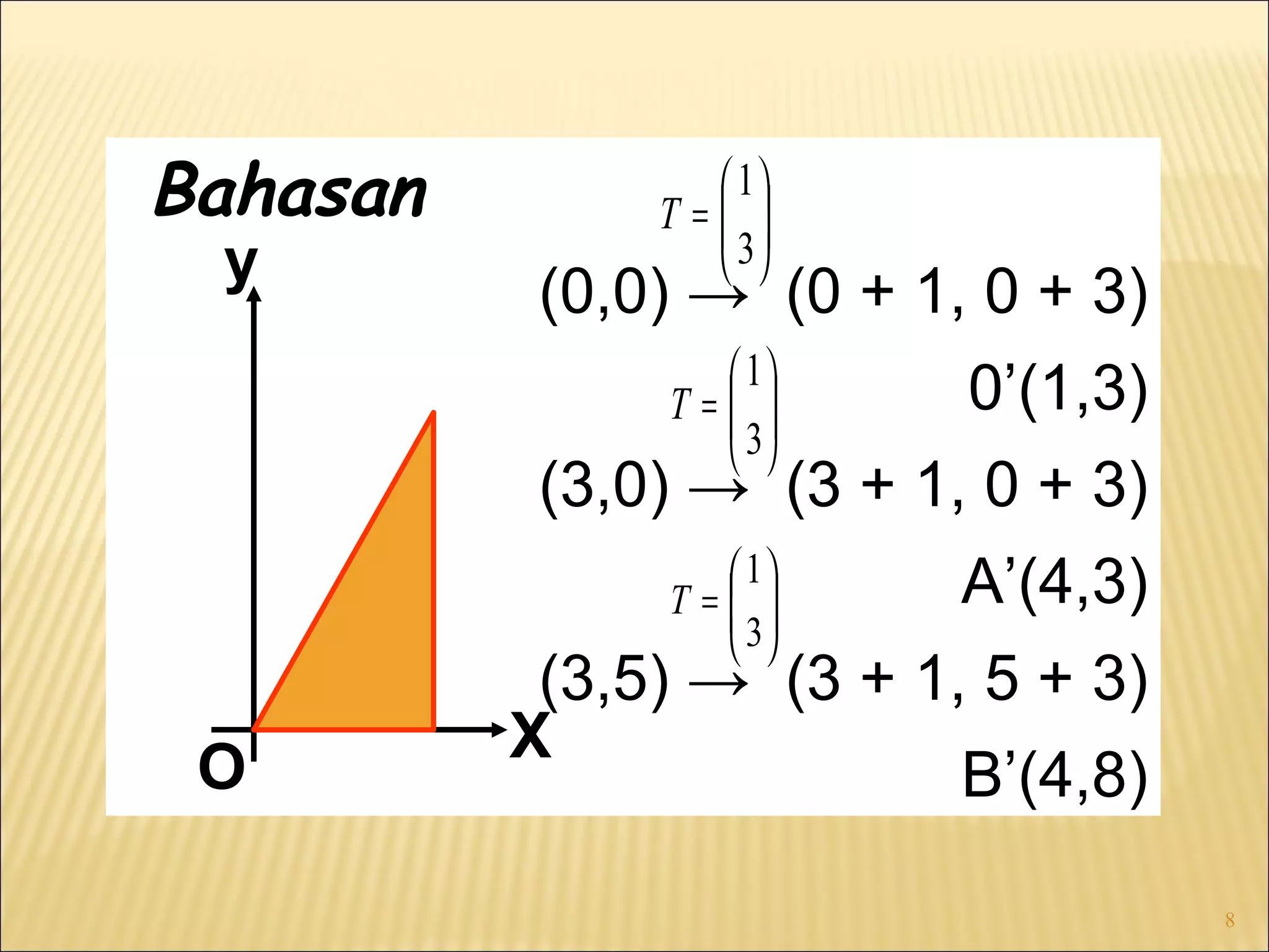 Transformasi (Translasi, Rotasi Dan Dilatasi) | PPT
