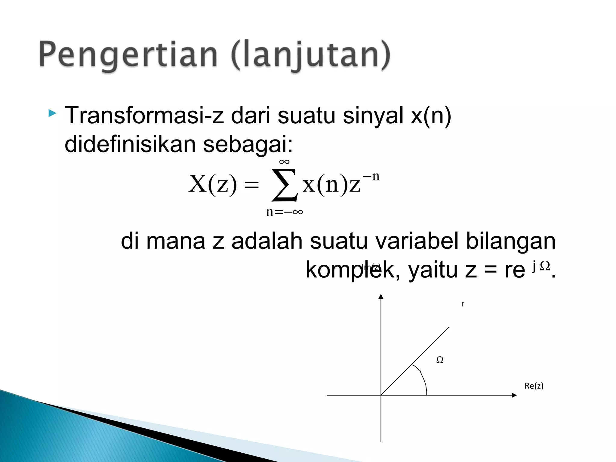 Transformasi z | PPT