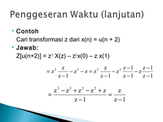 Transformasi z | PPT