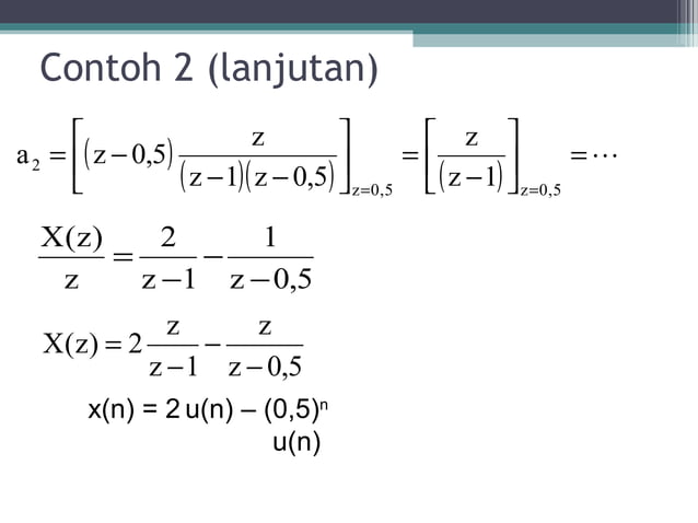 Transformasi z | PPT