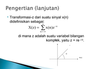 Transformasi z | PPT