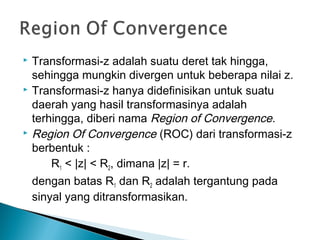 Transformasi z | PPT